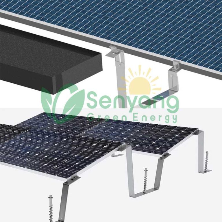Rail less Adjustable Solar Ballast Mounting for Flat Roof – SENYENERGY