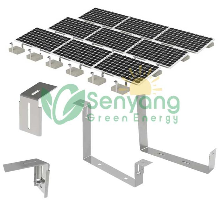 Rail less Adjustable Solar Ballast Mounting for Flat Roof – SENYENERGY