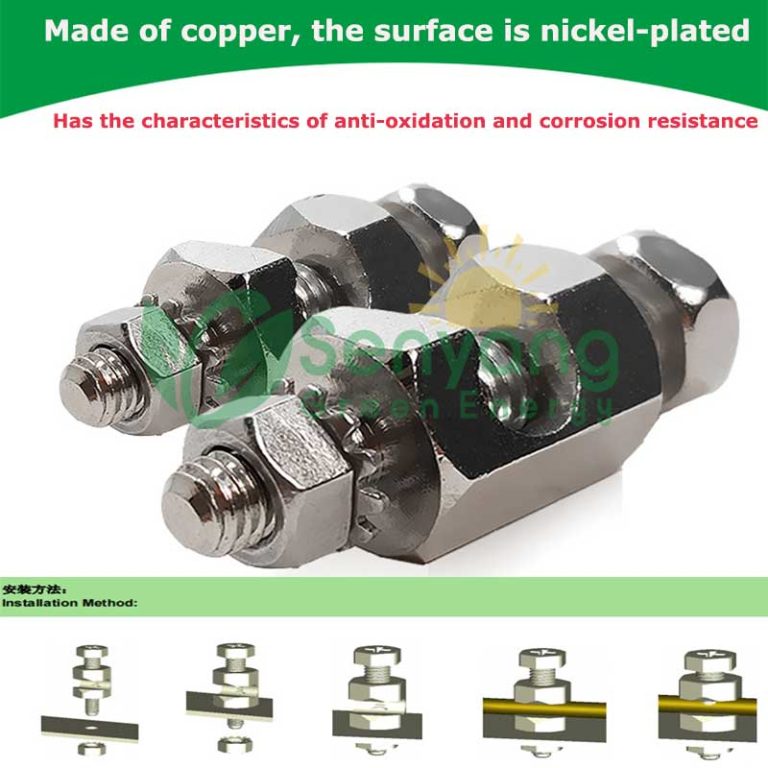 Copper Solar Panel Grounding Lug Earthing clamp – SENYENERGY